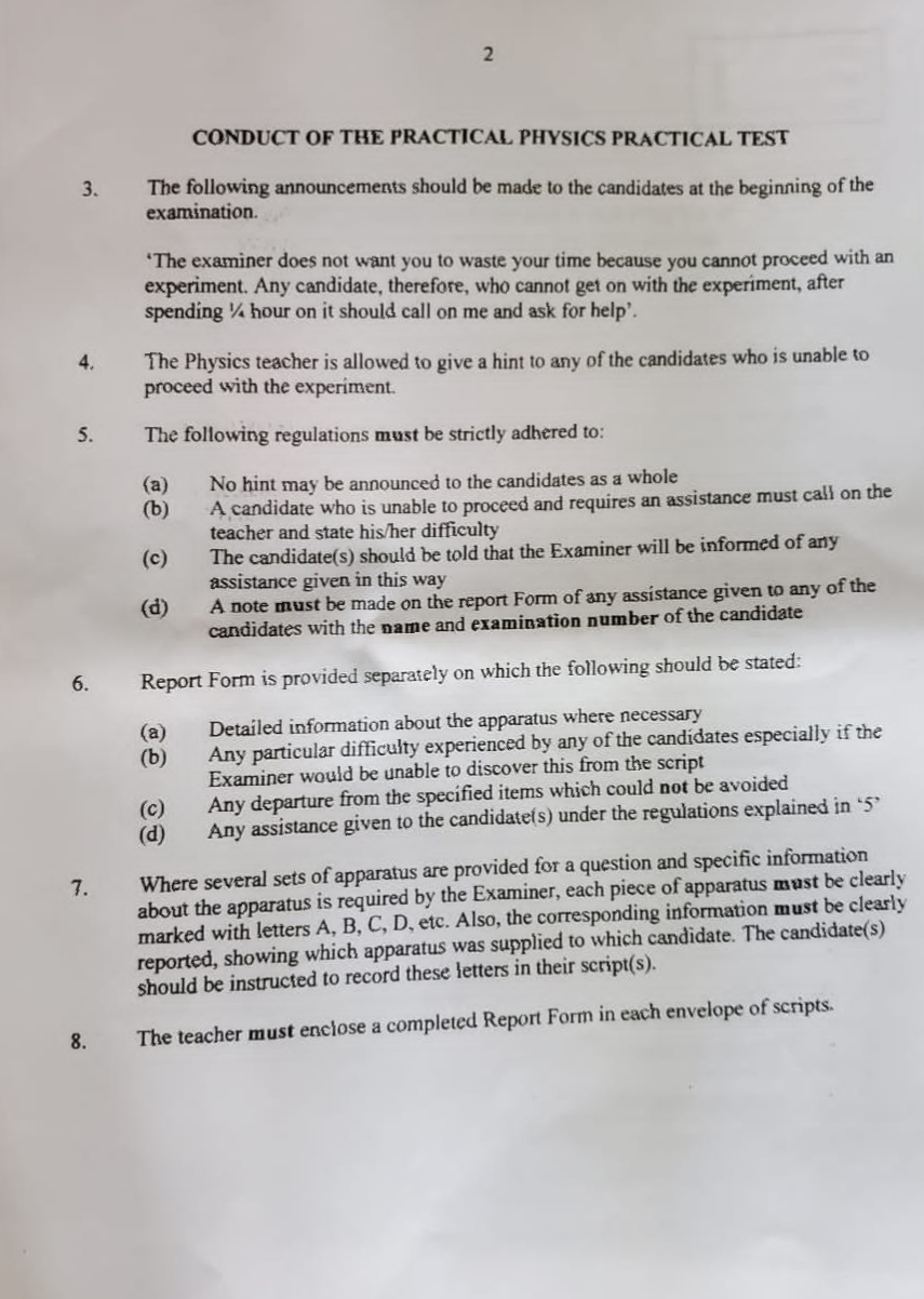 NECO SSCE Practical Specimens and Instructions to School for 2024/2025 ...