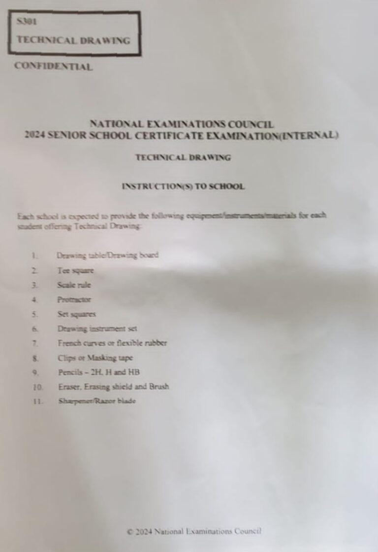 NECO SSCE Practical Specimens and Instructions to School for 2024/2025 ...